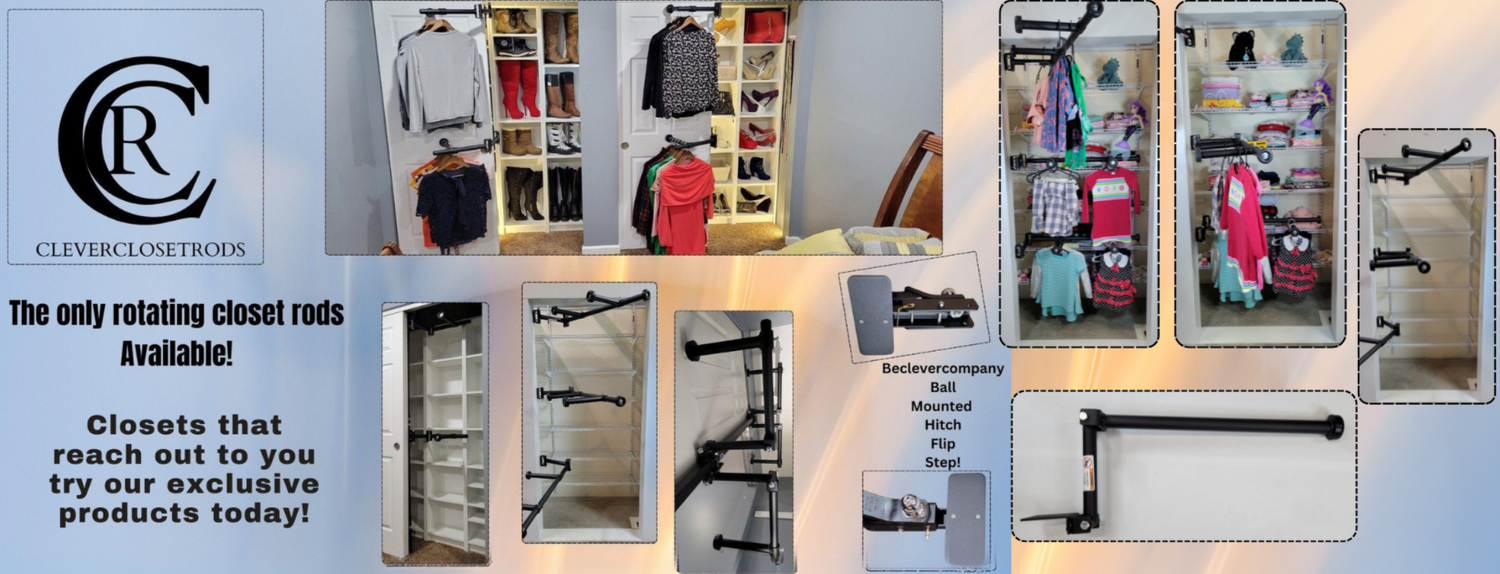 Clever Closet Rods | Innovative Closet Organizers & Space-Saving Rack ...